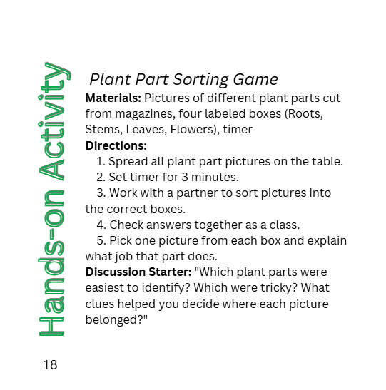 K-2 The Secret Life of Plants – KRB Curriculum Design